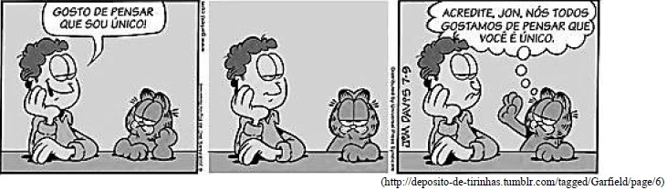 INSPER 2014/2 Para identificar o efeito de humor dessa tirinha, o ...