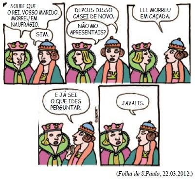 UFTM 2012/2 Contribui para os efeitos de humor presentes na tirinha o ...