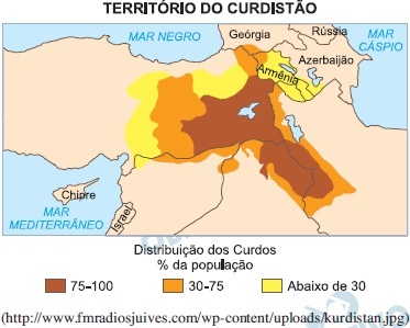 FMABC 2018 Considere o mapa abaixo.Os curdos - Estuda.com ENEM
