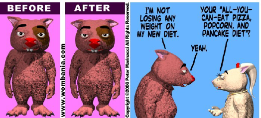 URCA 2015/1 The diet mentioned in the following comic strip is based ...