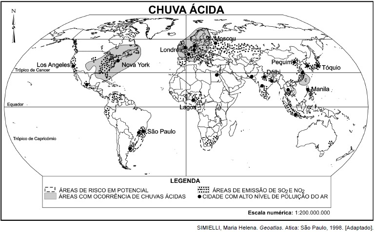 Mapa De Precipitacao Acida