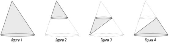 PUC-PR 2019 Do cone circular da figura 1 foi destacado um cone menor, | Estuda.com