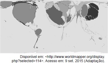 IMEPAC 2016/2 Leia este trecho: As anamorfoses geográficas são mapas ...