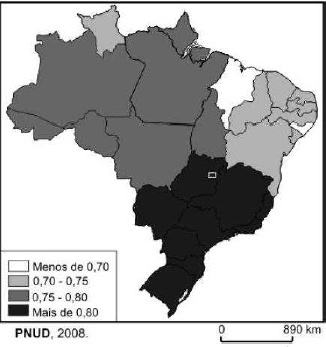 CESMAC 2017/2 Analise o mapa do Índice de Desenvolvimento Humano ...