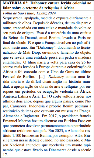 URCA 2025/1 Observe as duas imagens e leia as três manchetes de ...