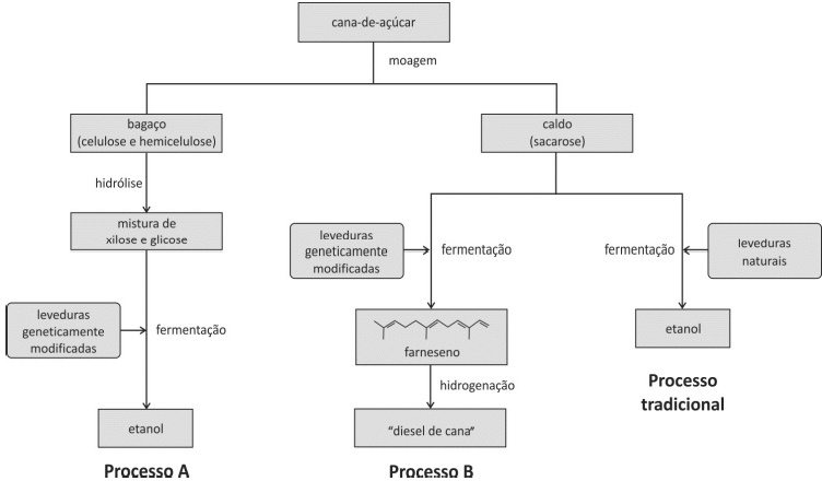 FUVEST (USP) 2014 No processo tradicional, o etanol é produzido a ...