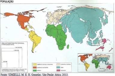UPF 2016 O mapa múndi que se apresenta é uma anamorfose e está - Estuda ...