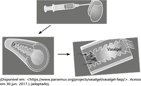 CEFET MG 2018 O Vasalgel é um gel polimérico utilizado como ...