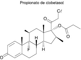UNIVAG 2015/2 Propionato de clobetasol, C25H32CℓFO5, é um composto ...