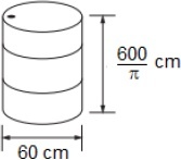 UPF 2017 Um tonel está com 30% da sua capacidade preenchida por um ...