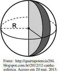 IFNMG 2013/2 Considere a esfera de raio R=3cm. | Estuda.com