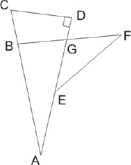 IFSul - Rio-Grandense 2016/1 Na figura ao lado, o triângulo ACD é ...