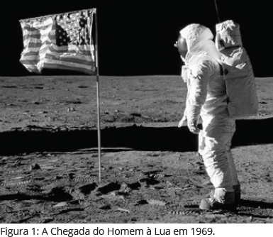 IFSulDeMinas 2015/1 Analise a imagem.A chegada do homem à Lua, em 1969 ...